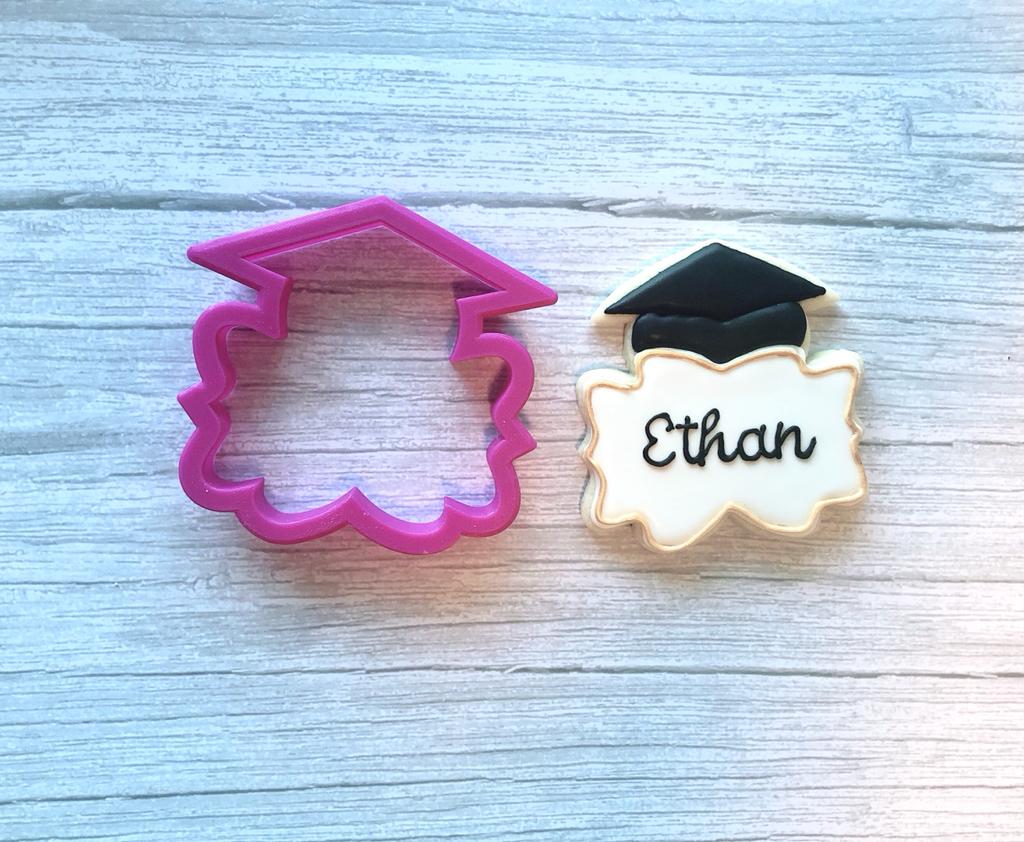 Graduation Hat Cookie Cutter – 3D Monster Design