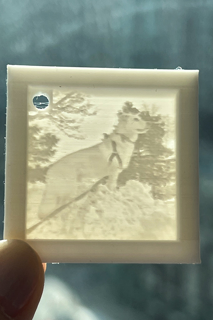 Lithophane Keychain – 3D Monster Design